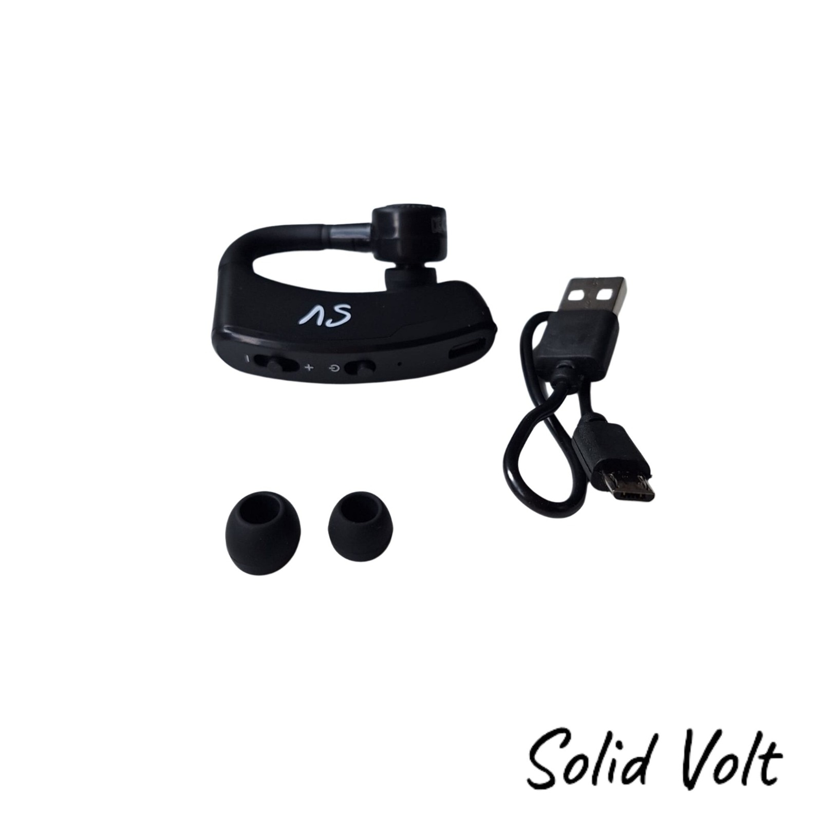 Casca Bluetooth Wireless Solid Volt, Voce HD, Incarcare rapida - eMAG.ro