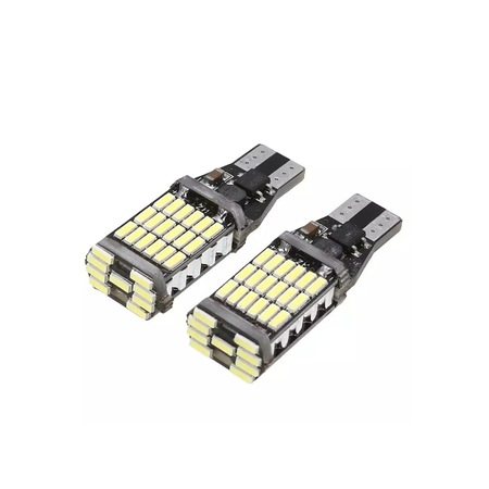 Set 2 leduri canbus, w16w t15, lumina alba 6000k, 12v - eMAG.ro
