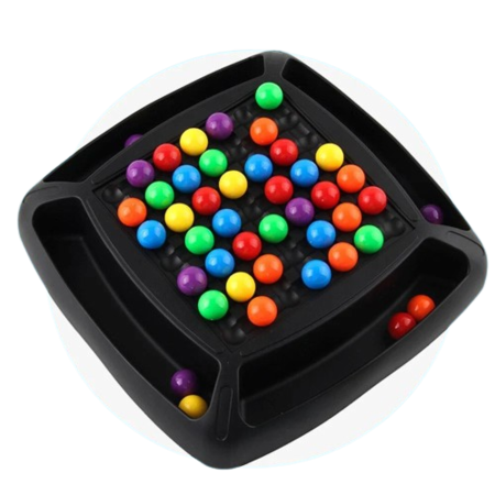 Настолна игра Rainbow Ball Game Board, съответствие на цветовете, два ...