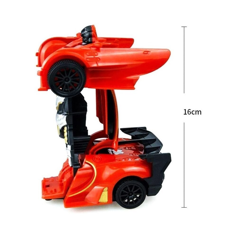 Set 2 Roboti Transformers cu Telecomanda si Lumini, Rosu si Albastru ...