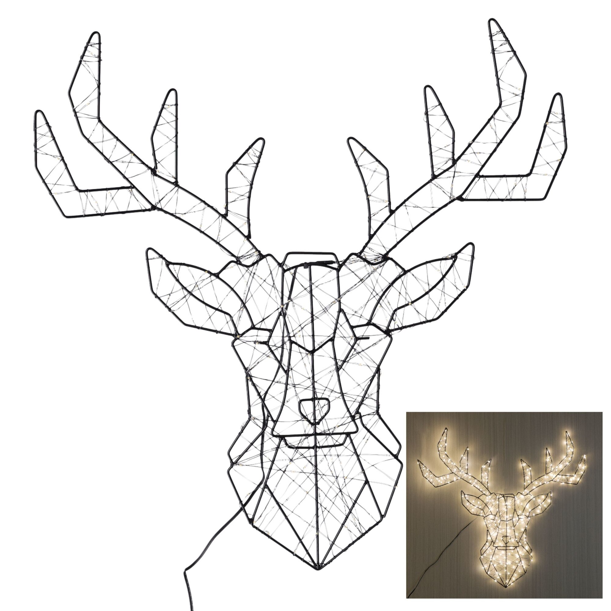 Decor luminos, Hedo, Model ren, LED, Negru - eMAG.ro