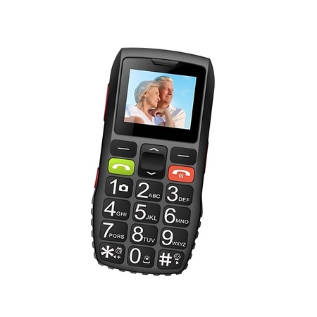 Telefon mobil pentru seniori, dual sim, buton SOS, Lanterna, taste mari ...