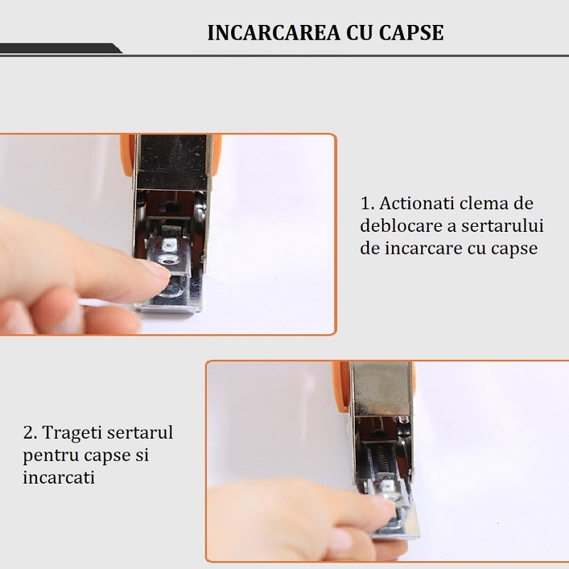 Capsator manual GIDA-CRIS GC224, cromat, pentru tapiterie, mocheta ...