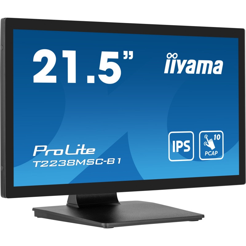 Сензорен монитор ProLite T2238MSC-B1, iiyama, 22", IPS LED PCAP IPX1 ...