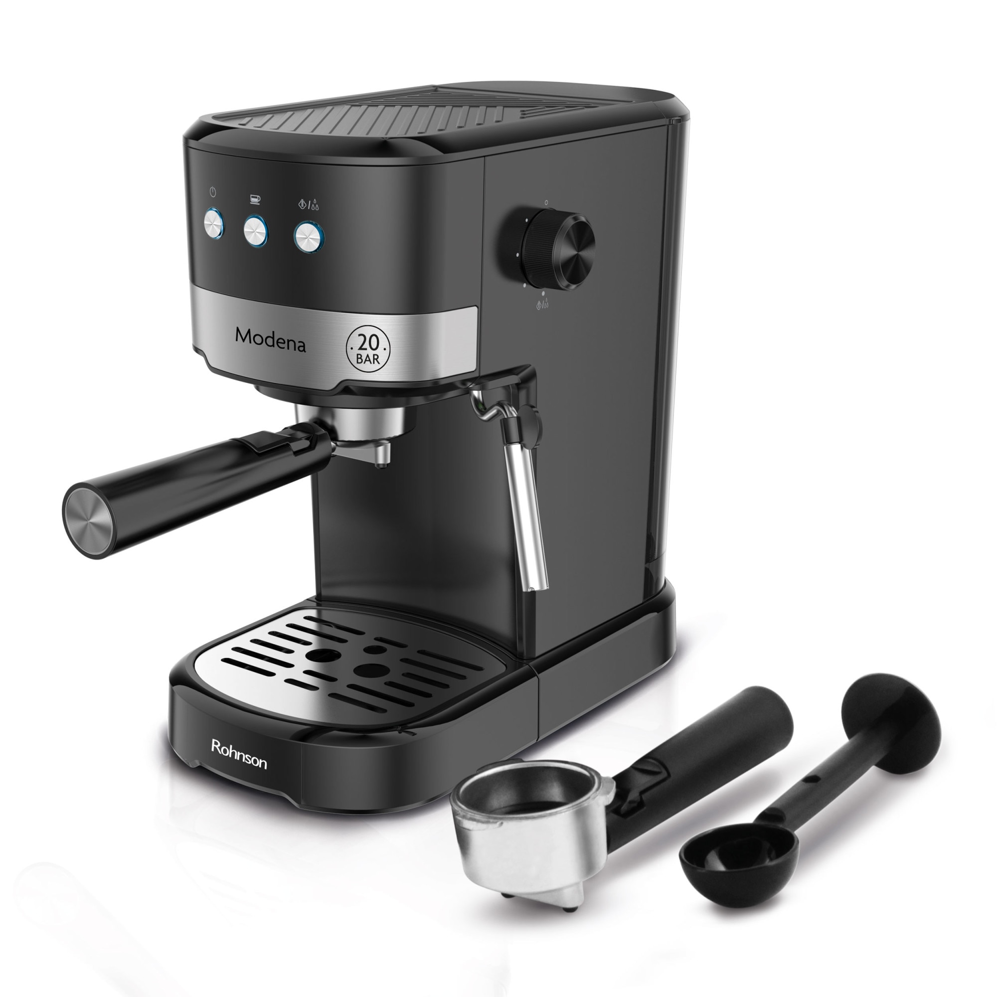 Espressor 20 bari, 1100 W, 1, 2 L, Rohnson R98012 Modena - eMAG.ro