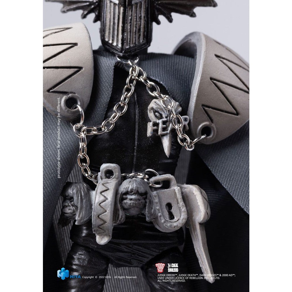 Артикулирана фигура Judge Dredd Judge Fear Black & White Px 1/18 Scale ...