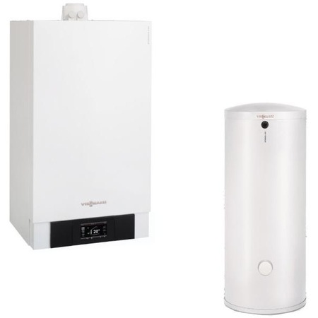 Pachet centrala termica Viessmann Vitodens 200-W 60 kW cu boiler ...