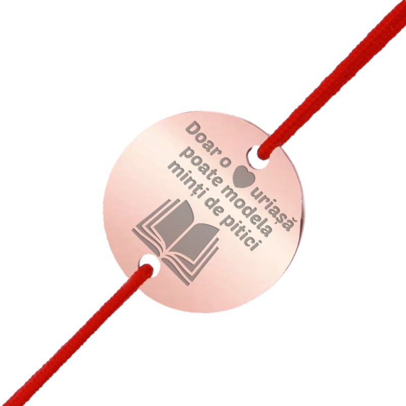 Martisor Bratara Inox Banut Rose Gold Inima Uriasa - eMAG.ro