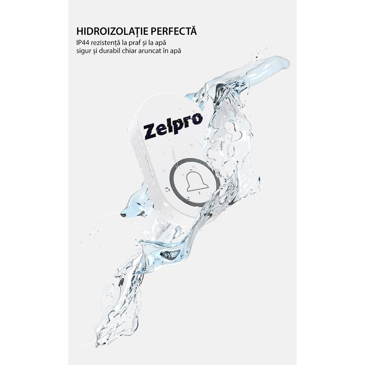Sonerie Wireless Zelpro®️, Digitala Fara Fir pentru Usa sau Poarta ...