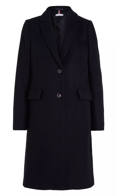 Palton, Tommy Hilfiger, Lana, Negru, 34 EU - eMAG.ro