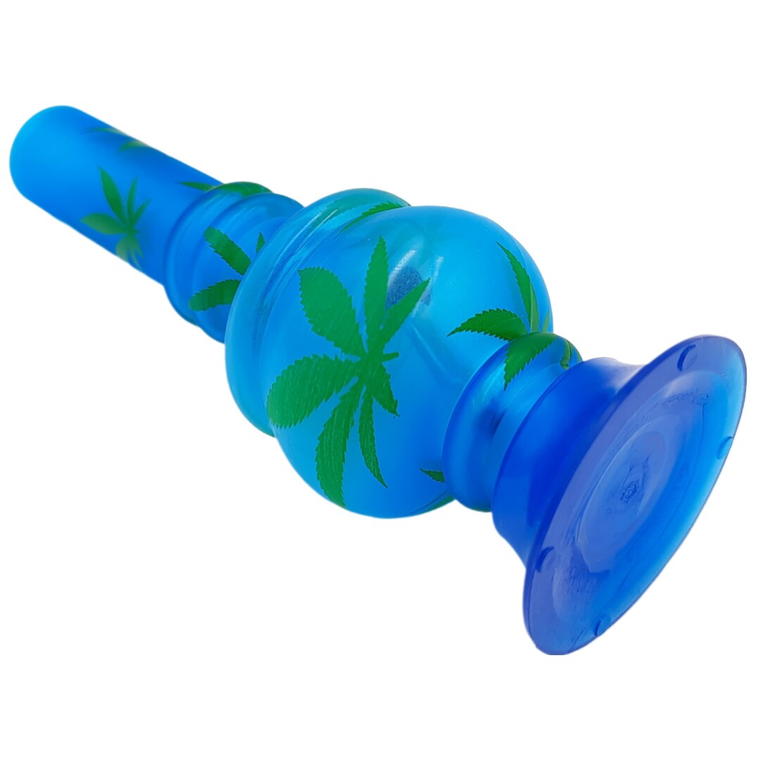 Pipa de fumat, Acril, 150mm, Albastru/Verde - eMAG.ro