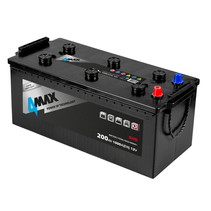 Acumulator camion 4 MAX 12V 200Ah/1000A, 513x223x223 B00 - eMAG.ro