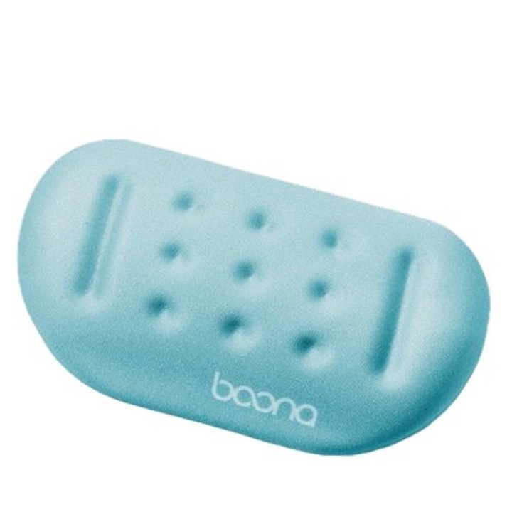 Ергономична възглавница за китка, Boona, Мемори пяна, Син - eMAG.bg