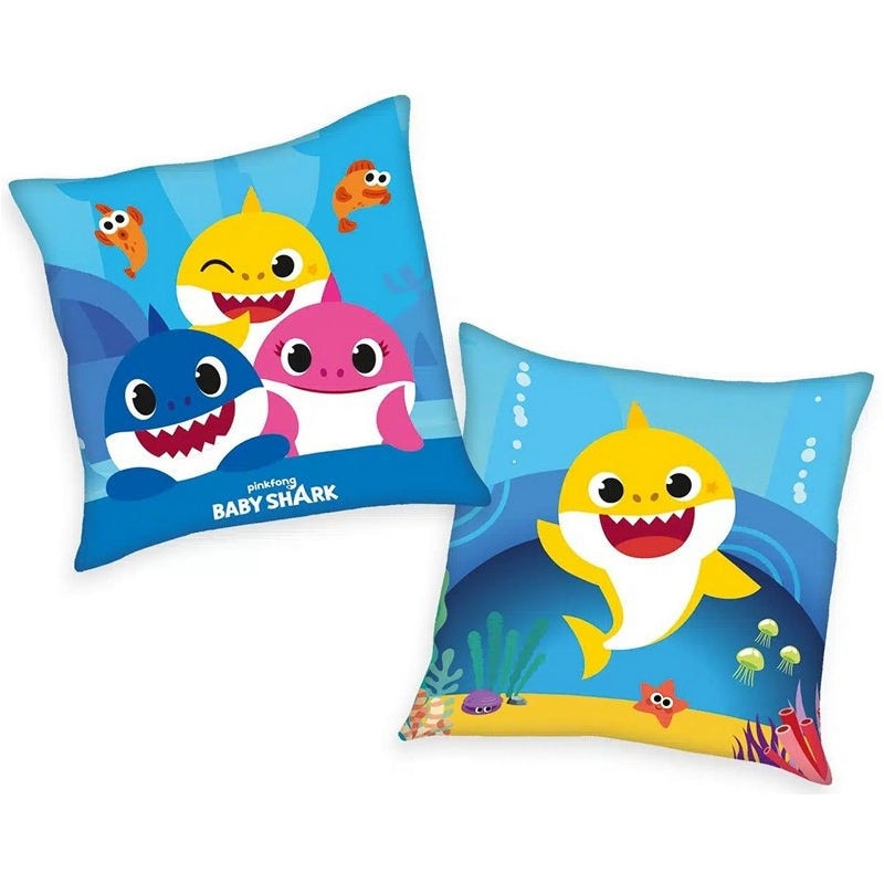 Декоративна възглавница Baby Shark blue - 40x40 см - eMAG.bg