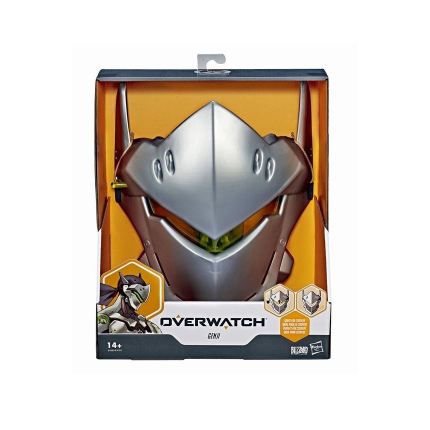 Masca Overwatch Genji, Hasbro, Plastic, 25x30 cm, 14+, Gri - eMAG.ro