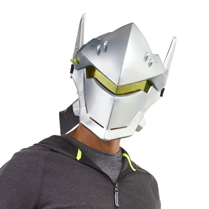 Masca Overwatch Genji, Hasbro, Plastic, 25x30 cm, 14+, Gri - eMAG.ro
