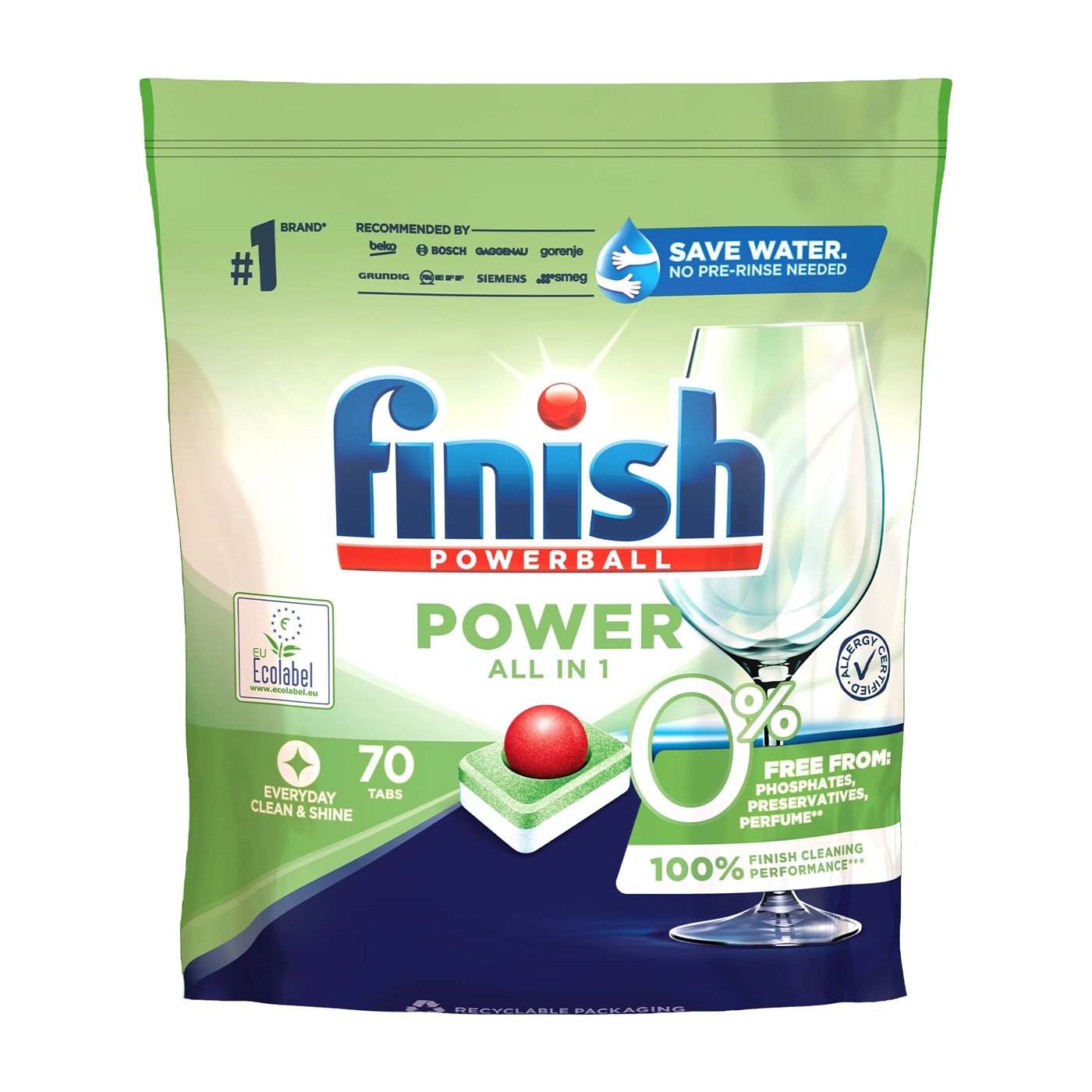Pachet detergent vase Finish Starter Pack Ecolabel - kit complet pentru ...