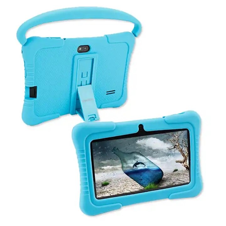 Tableta pentru copii de 7 inch Android WiFi cu Protectie Husa Silicon ...