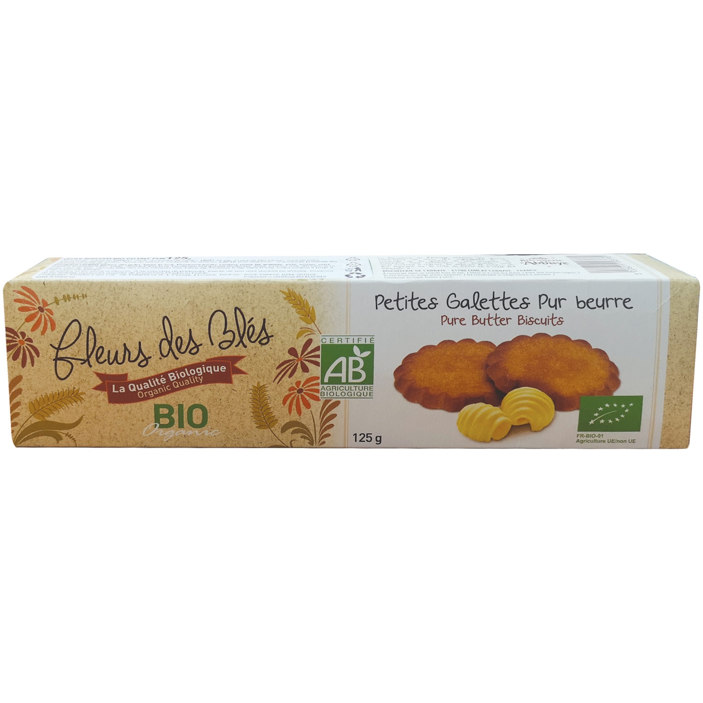 Biscuiti cu unt BIO, Biscuiterie D'Abbaye, 125g - eMAG.ro