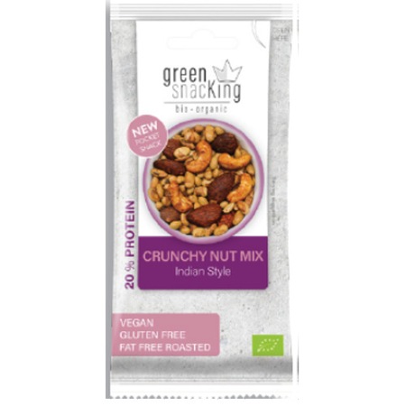 Mix de nuci BIO crocante cu 20% proteina- stil indian, fara gluten ...