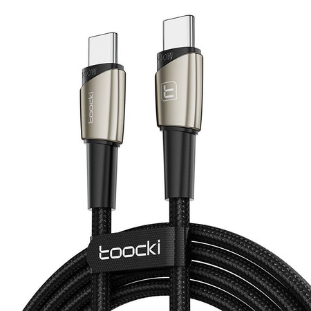 Cablu Toocki USB-C la USB-C, 1 m, 140 W (nichel complet) - eMAG.ro