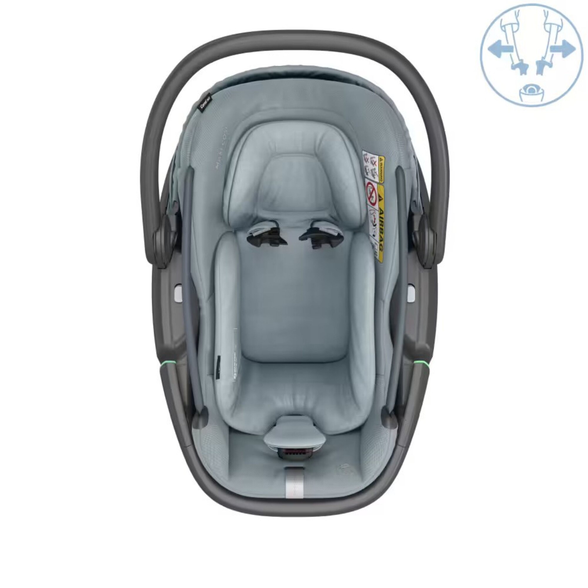 Pachet Maxi-Cosi Cos Auto Coral 360 I-Size Essential Grey, 40-75 cm, cu ...