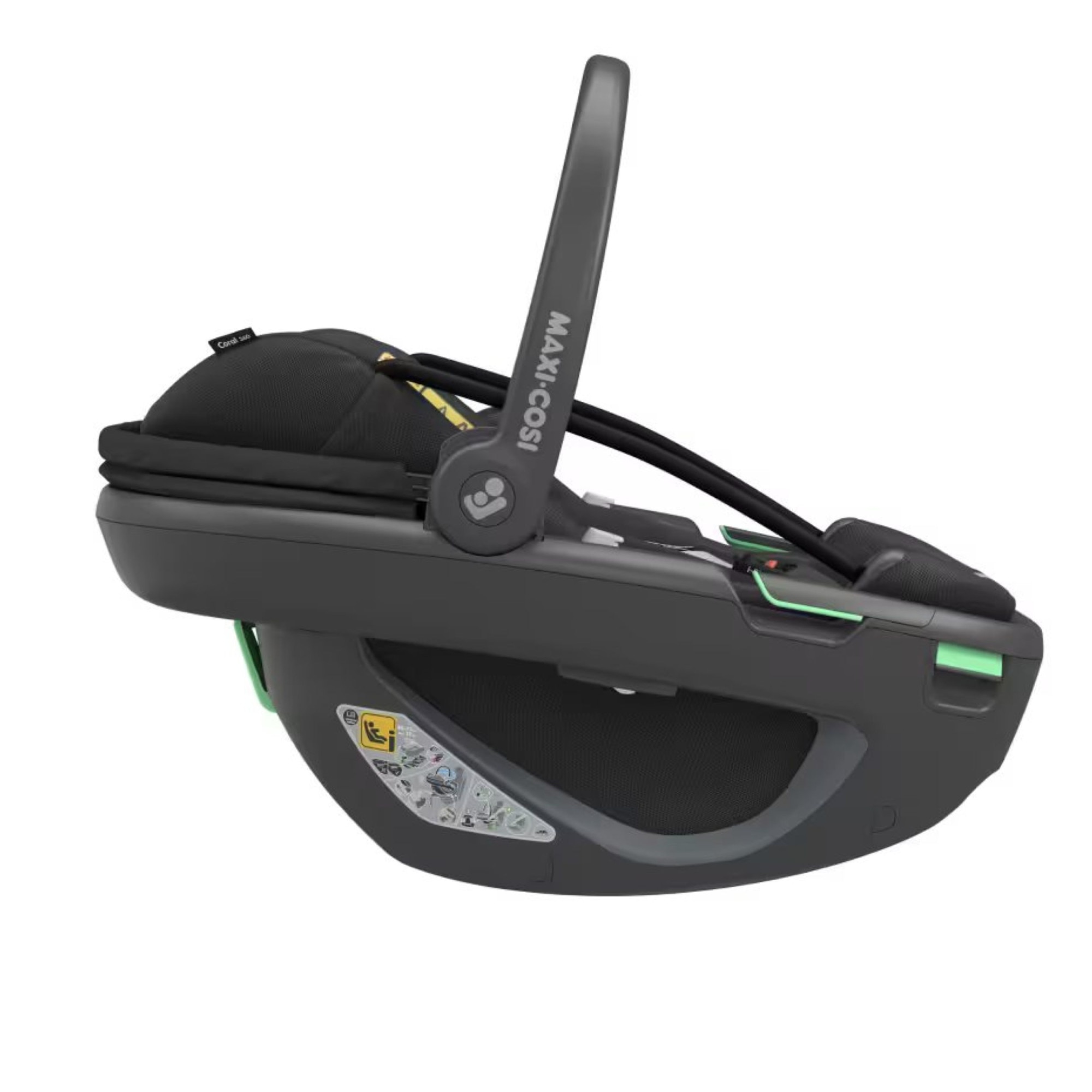 Scaun Auto Maxi-Cosi Coral 360 I-Size, Black Shell, 40-75 cm, Essential ...