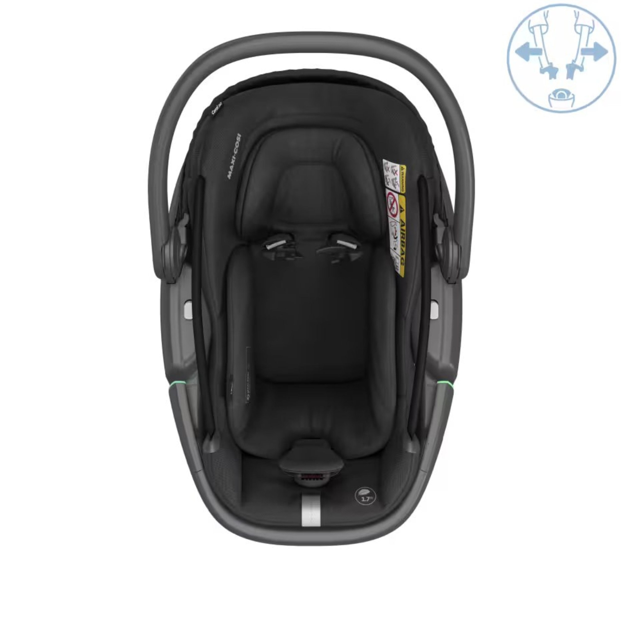 Scaun Auto Maxi-Cosi Coral 360 I-Size, Black Shell, 40-75 cm, Essential ...