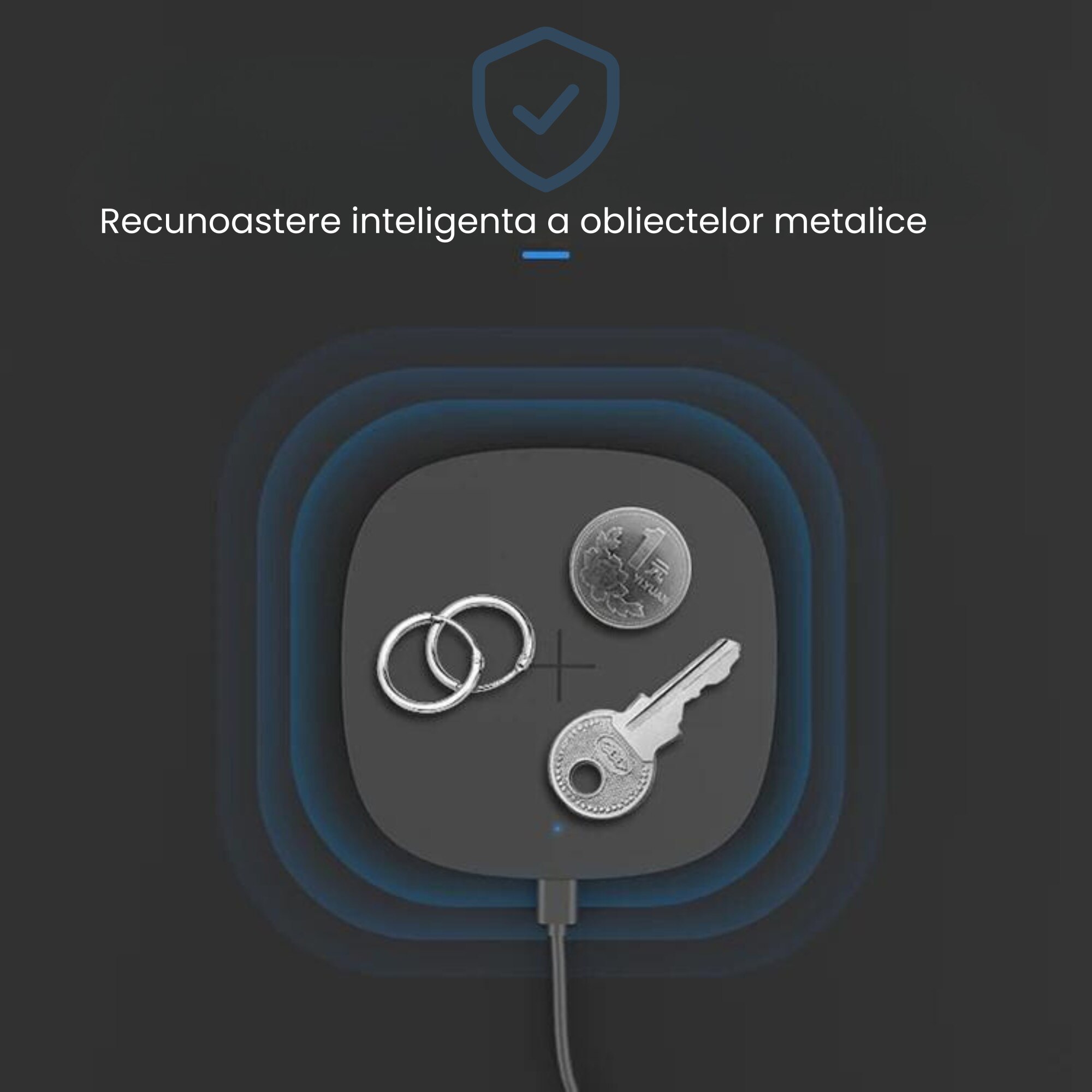 Incarcator Wireless Fast Charger Comari® Elegance, Incarcare Rapida 15W ...