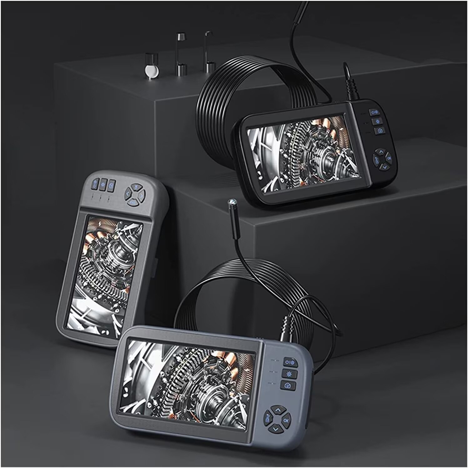 Camera Endoscop Profesionala, TSS-451-1, 2MP, Ecran 4.5", Lentile Duble ...