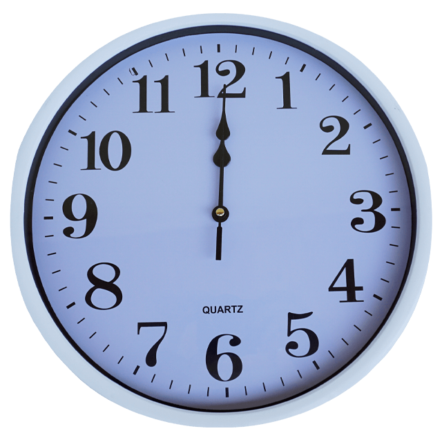 Ceas perete rotund alb/negru 29 cm - eMAG.ro