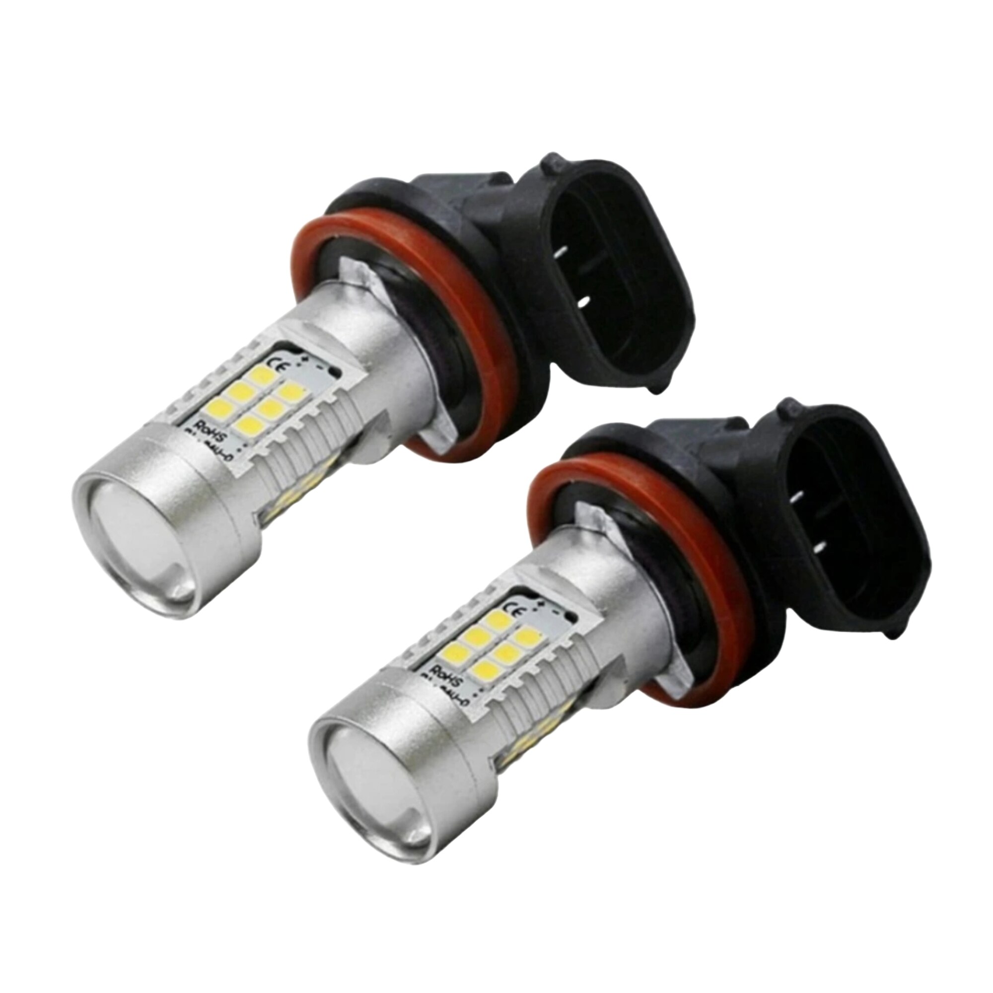 Set 2 Becuri Led Auto, H8/H11 cu lupa, 12v, 5500K, 21 smd - eMAG.ro