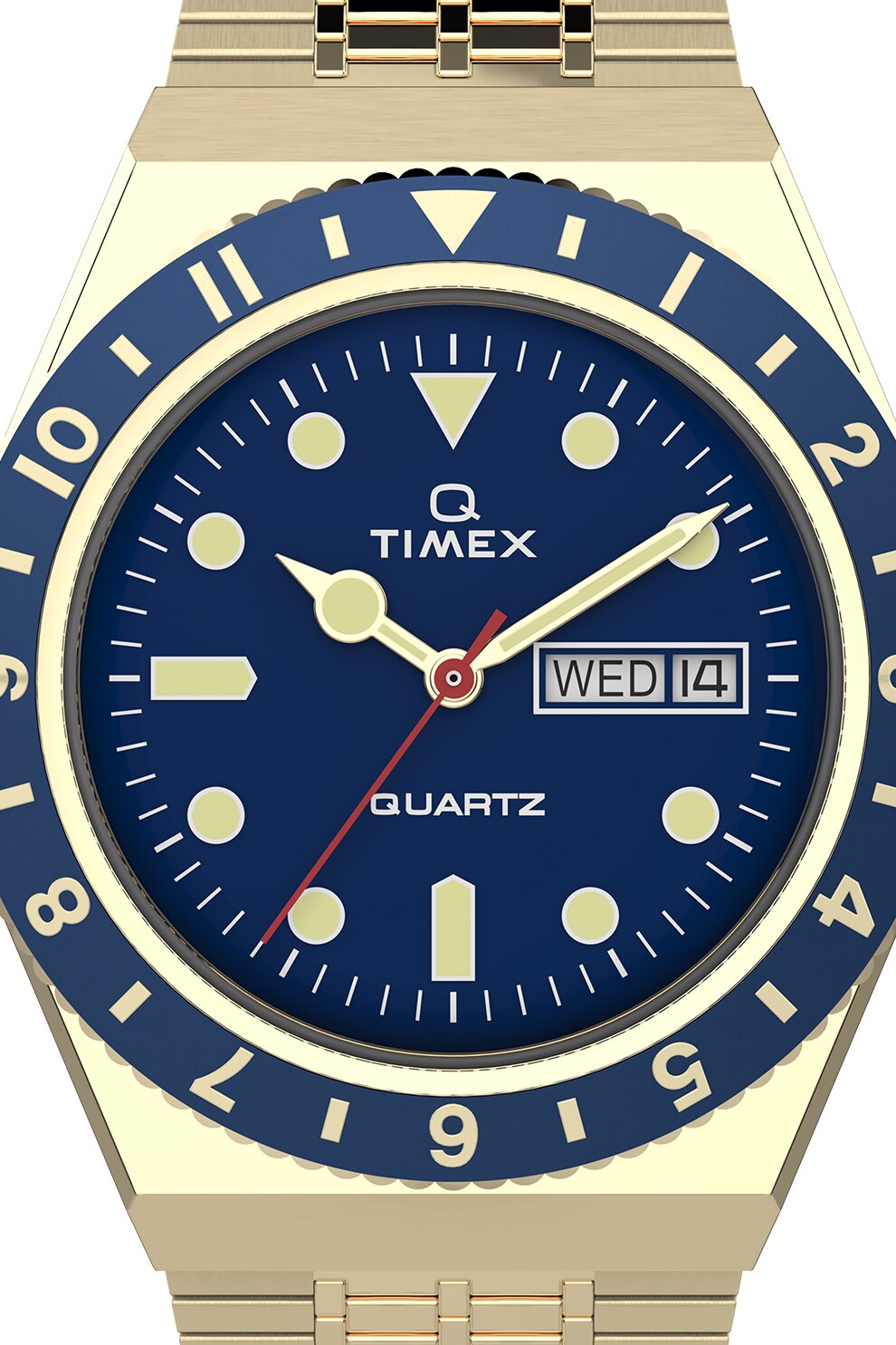 Timex, Ceas de otel inoxidabil Q Reissue, 38 MM, Auriu - eMAG.ro