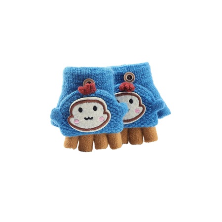 Manusi pentru copii, model cu degetele descoperite si capac decapotabil, prindere cu nasturel ...