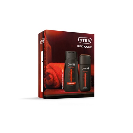 Комплект STR8 RED CODE, Мъжки, Душ гел 250 мл + Тоалетна вода 85 мл - eMAG.bg
