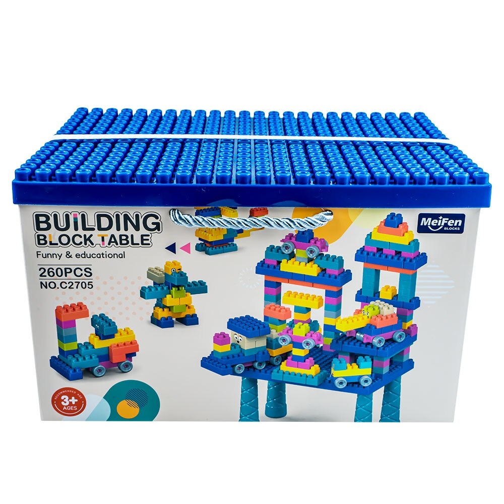 Set cuburi constructii, 266 piese, Daemi - eMAG.ro