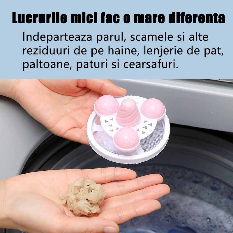Set 5 Filtru scame sau par pentru masina de spala, 9.5*4cm, Indepartati ...