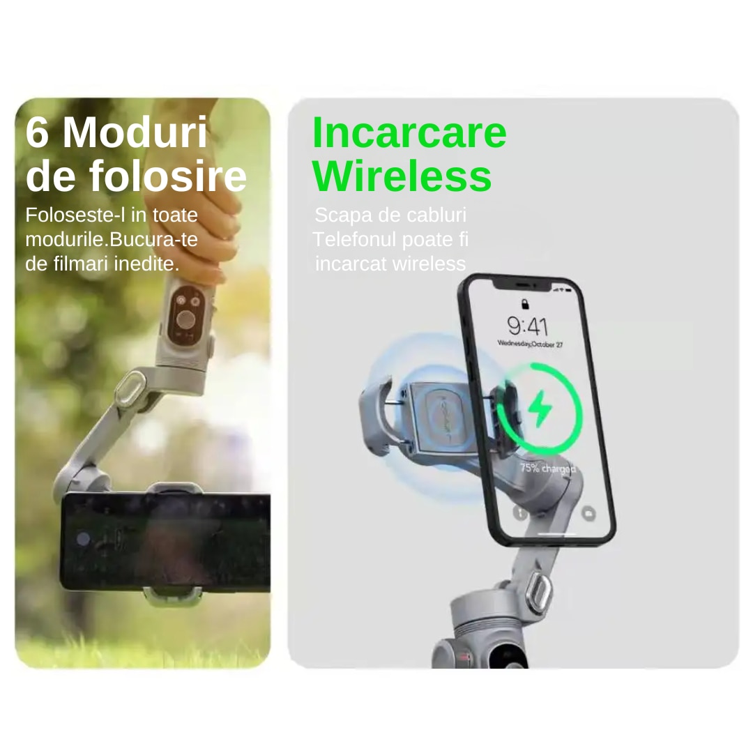 Aochuan Smart X Pro Gimbal stabilizáló rendszer, 3 tengellyel ...