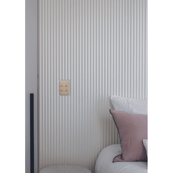 Panou riflat alb duropolimer lavabil 290x20cm FDE120 Flow - eMAG.ro