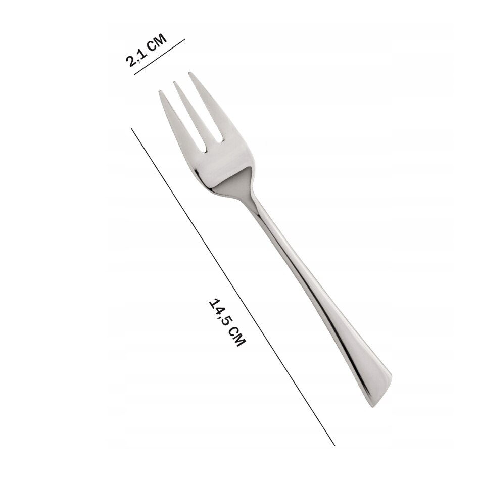 Set 6 furculite pentru desert, inox lustruit, Kinghoff - eMAG.ro