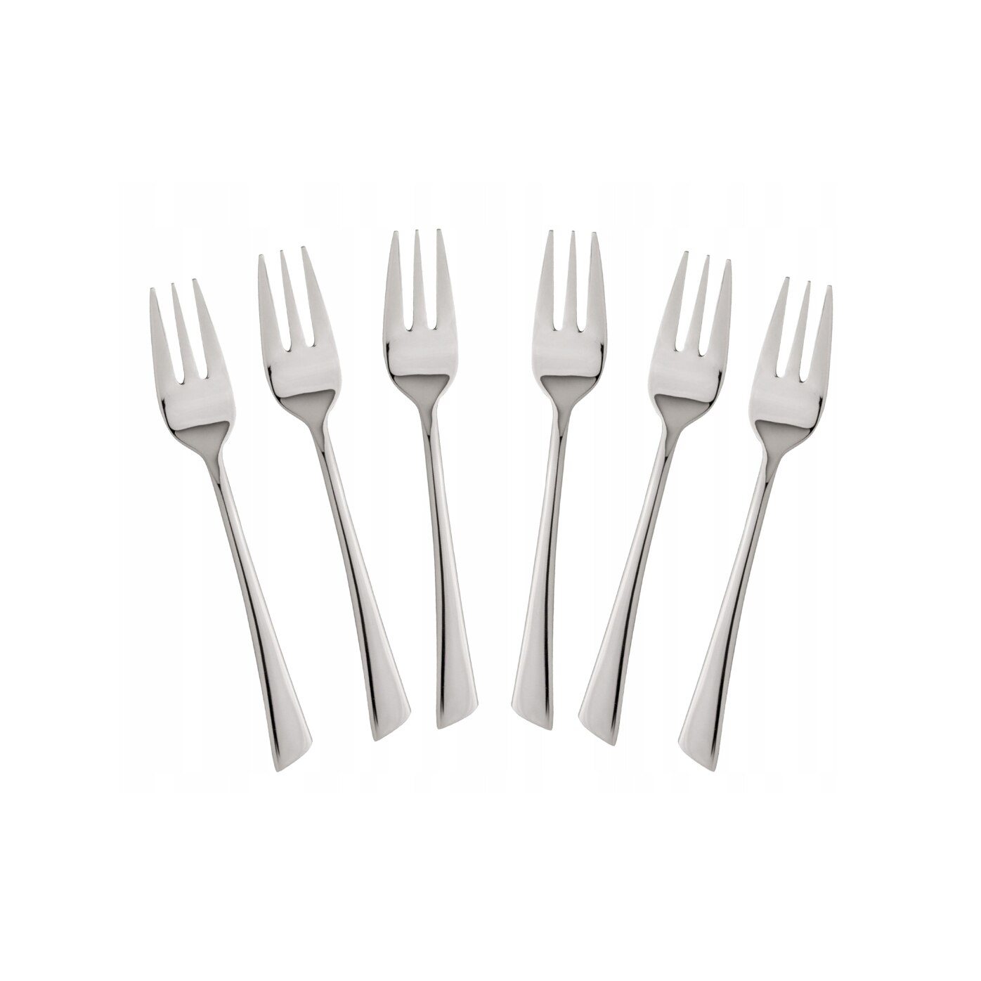 Set 6 furculite pentru desert, inox lustruit, Kinghoff - eMAG.ro