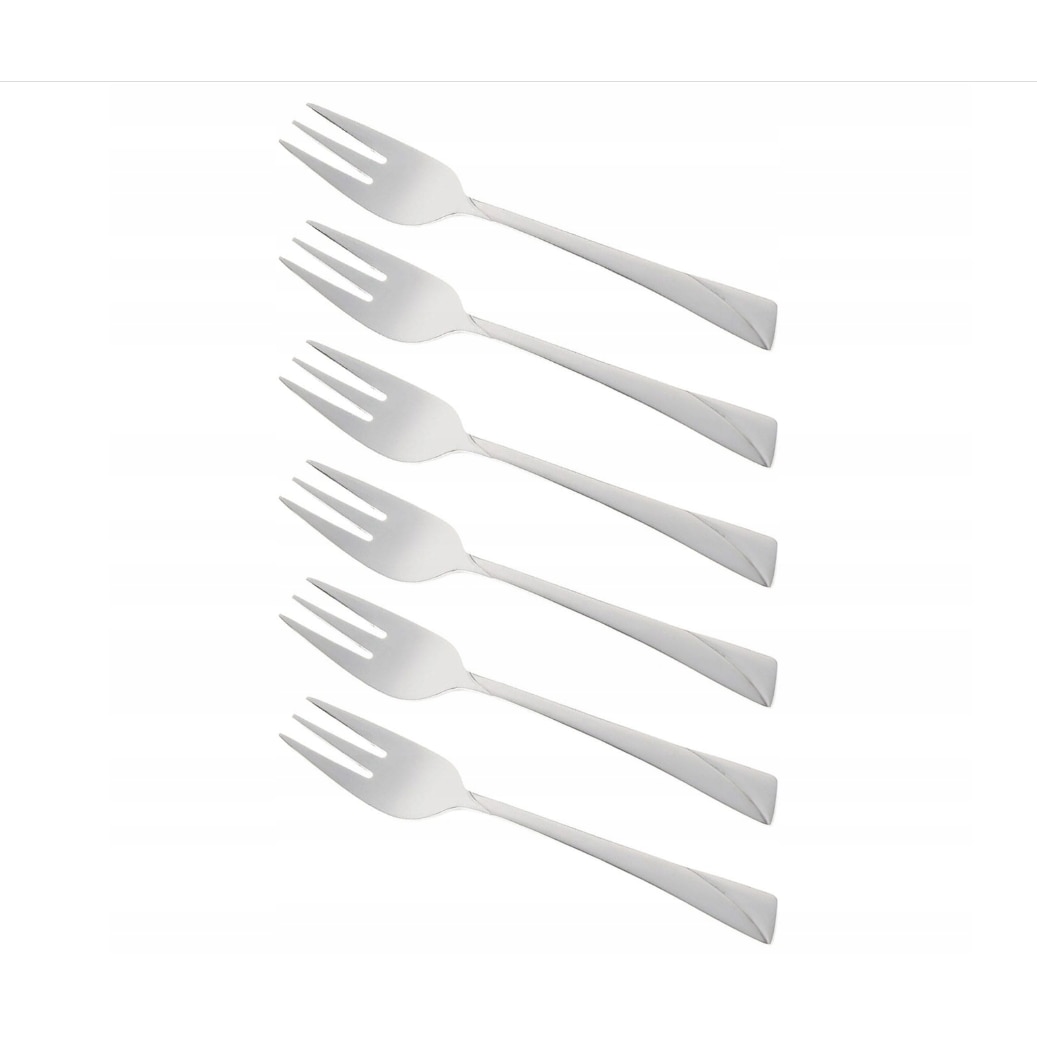 Set 6 furculite din inox, pentru desert, 14.5 cm, Kinghoff - eMAG.ro