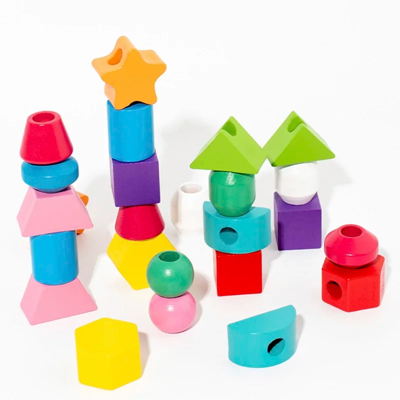 Монтесори дървена игра сортер, WALALLA, Интерактивна, образователна и сензорна играчка, деца 1/2 ...