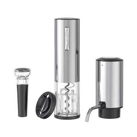Set tirbuson electric reincarcabil, 4 in 1 dozator de vin electric ...