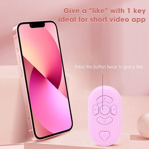 Telecomanda cu derulare TikTok pentru telefon, Roz - eMAG.ro