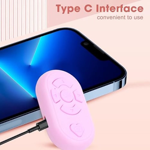 Telecomanda cu derulare TikTok pentru telefon, Roz - eMAG.ro