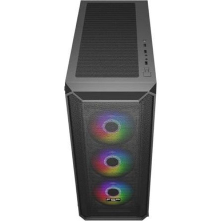 FSP CMT591A RGB Черен прозорец, Корпус - eMAG.bg