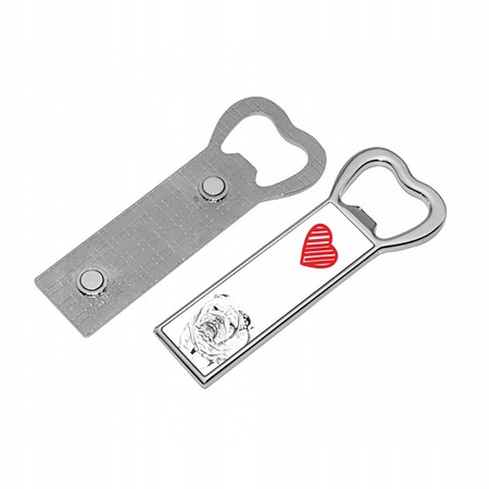 Deschizator de sticle cu caine Bulldog Englez, Metal, Magnet, 9 x 3.5 ...