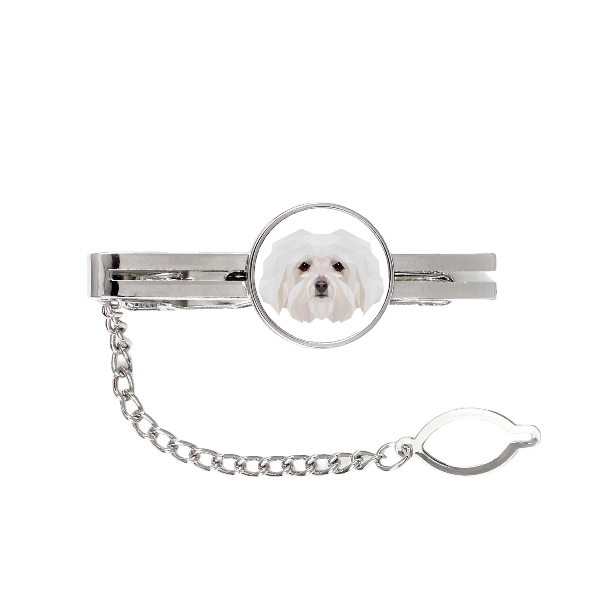 Ac de cravata, Metal, Model Bichon Bolognese, Argintiu - eMAG.ro