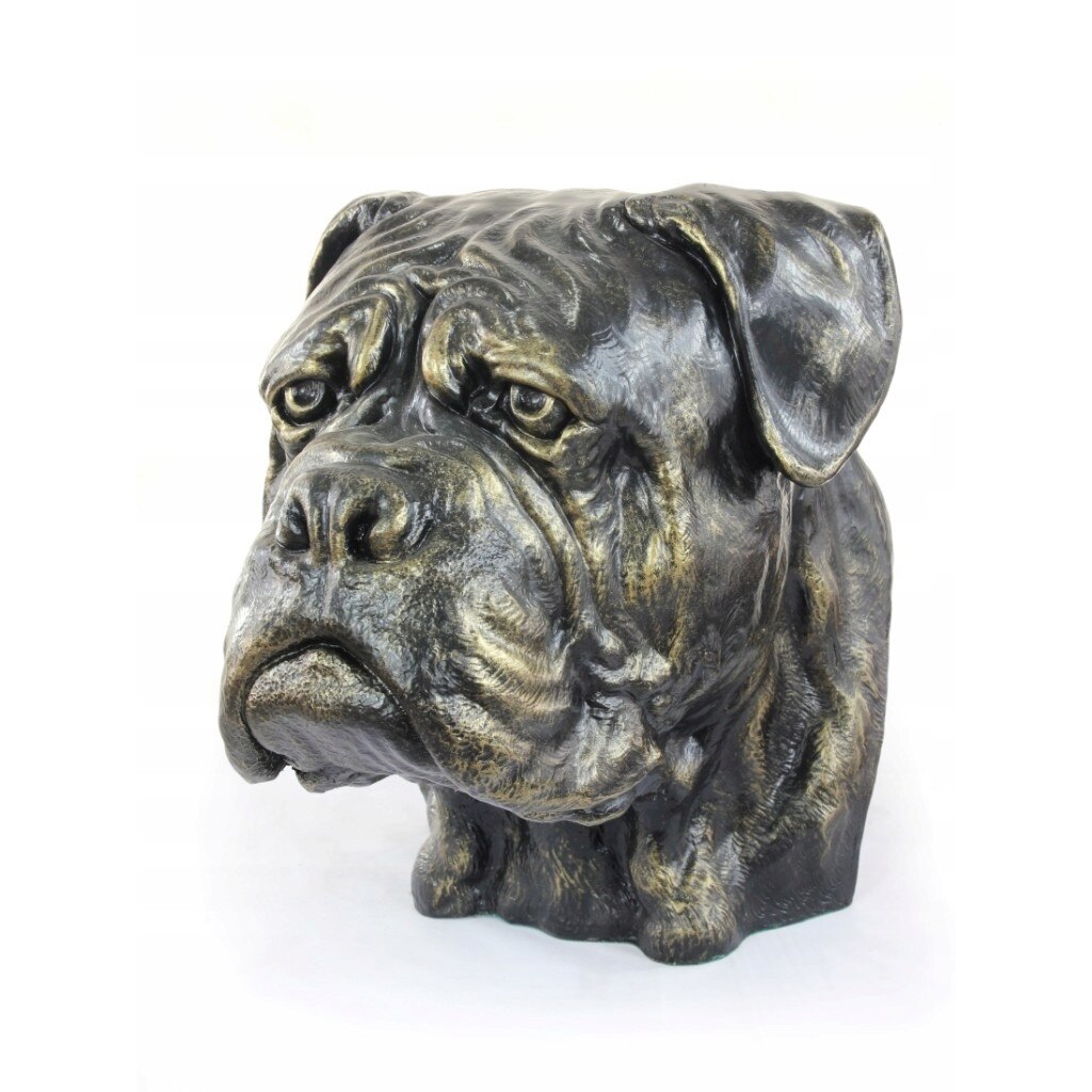Statueta cap Bullmastiff, Rasina, 33x24x35 cm, Bronz - eMAG.ro